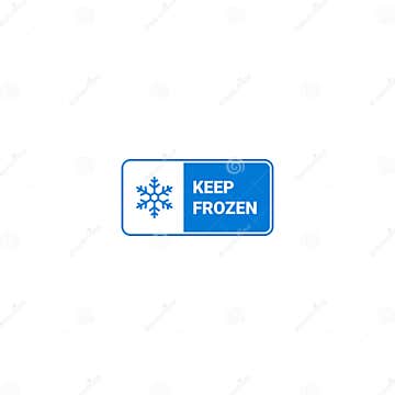 Keep Frozen Label Vector Graphics Stock Vector - Illustration of ...