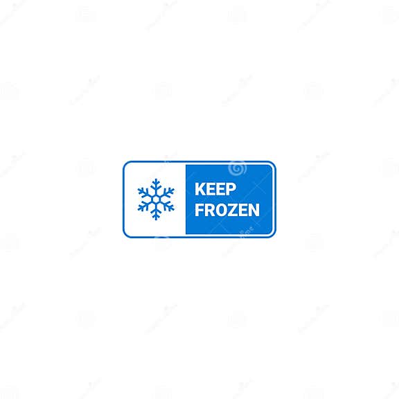 Keep Frozen Label Vector Graphics Stock Vector - Illustration of ...