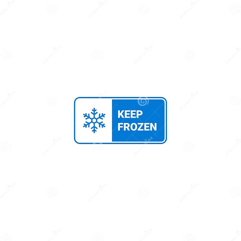 Keep Frozen Label Vector Graphics Stock Vector - Illustration of ...