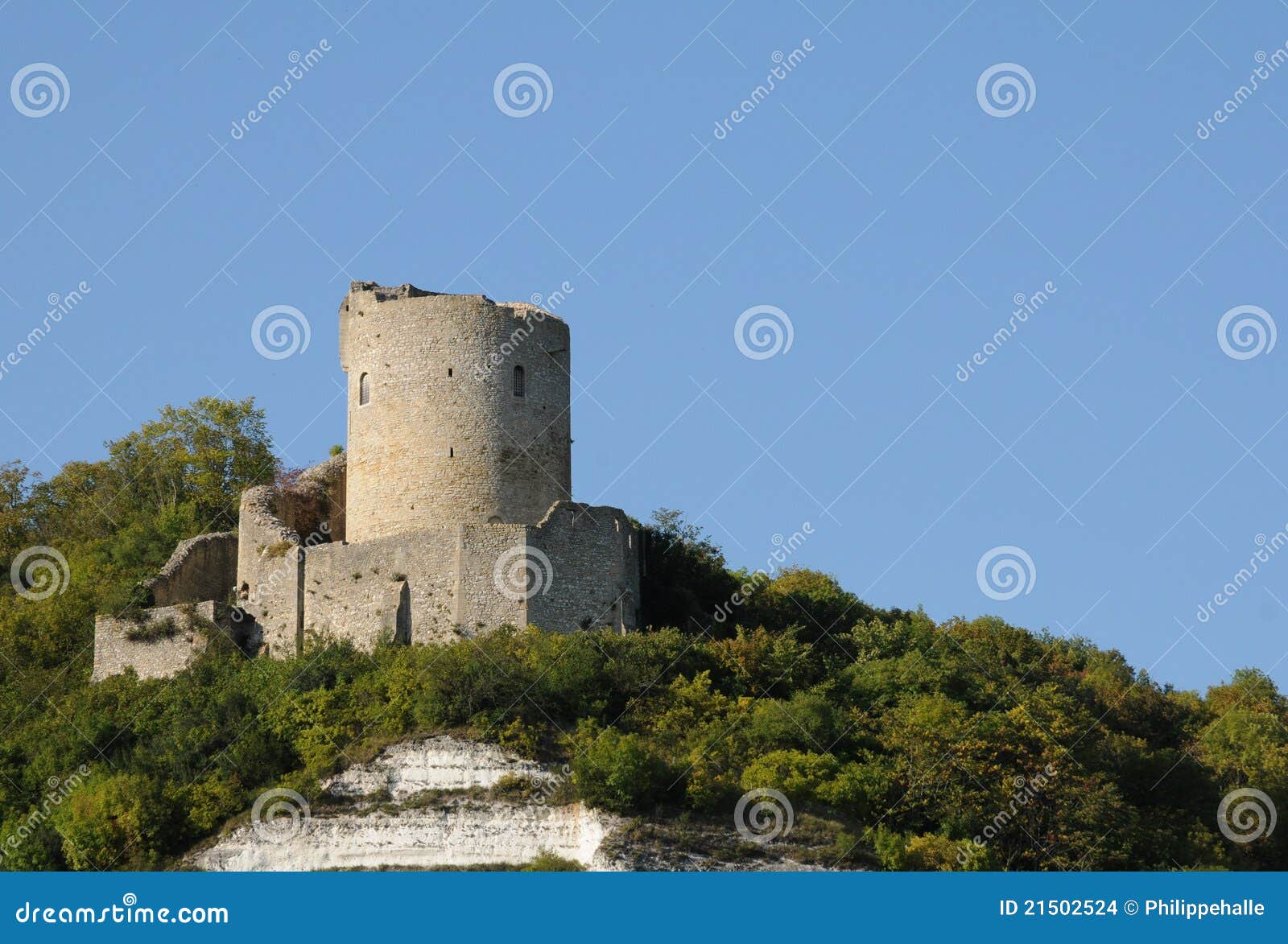 Keep of La Roche Guyon stock photo. Image of monument - 21502524