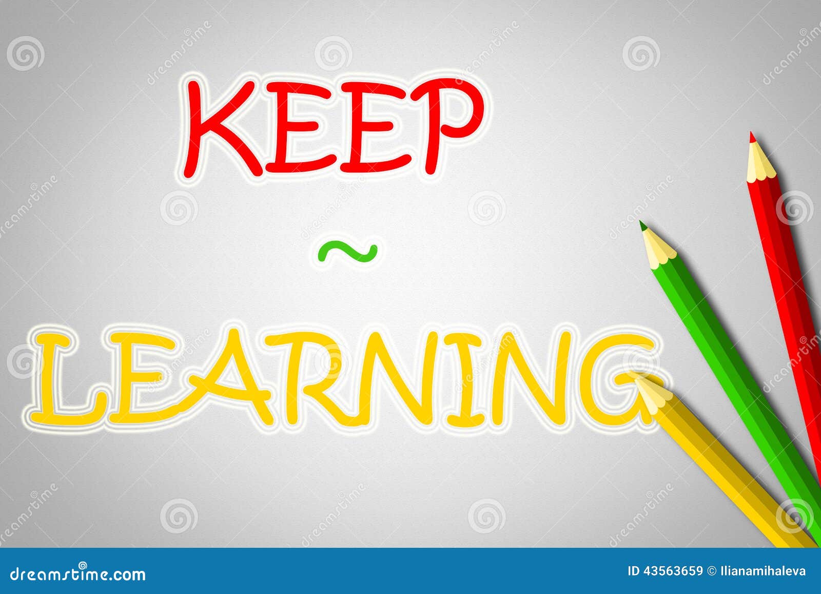 Keep Learning Concept stock illustration. Illustration of knowledge ...
