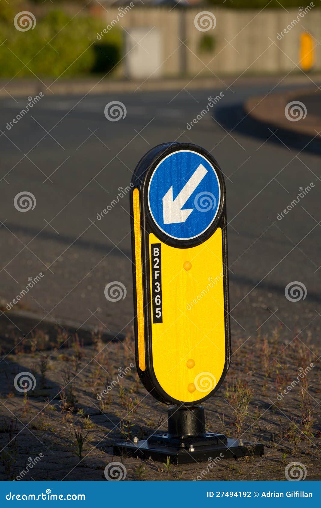 Keep left bollard stock photo. Image of road, directional - 27494192