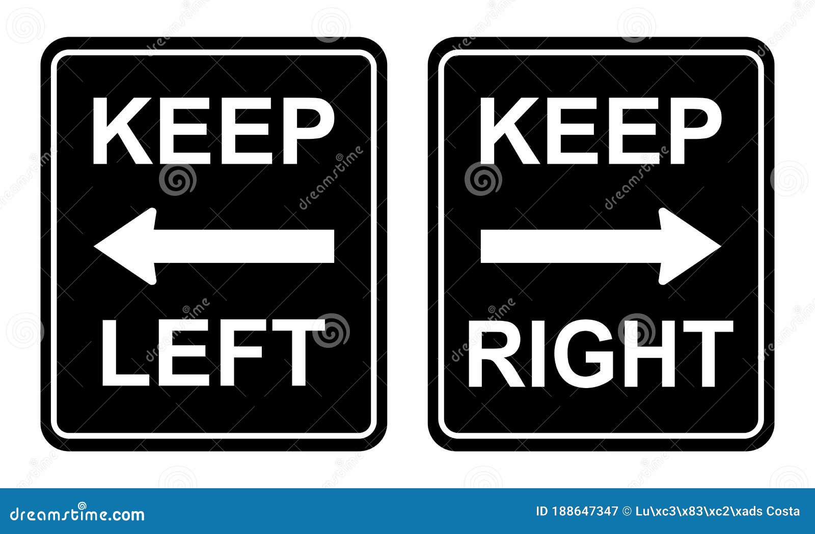 -Keep Left By The Arrow Red Circle Traffic Road Sign,Vector ...