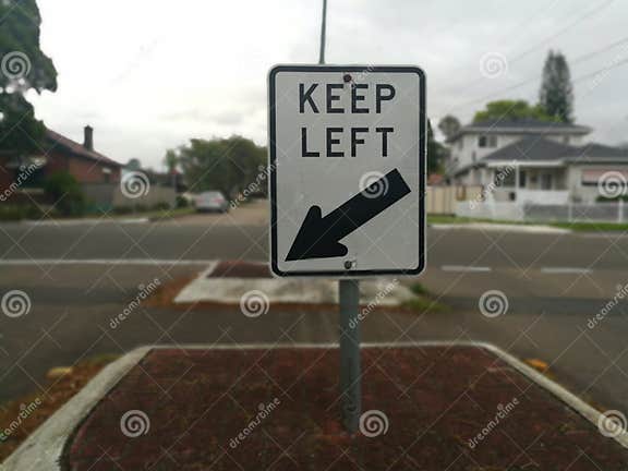 Keep left stock photo. Image of board, australia, sign - 103221532