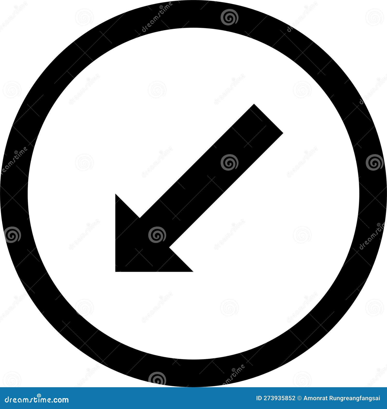 Keep Left Sign Icon, Traffic Sign Vector Illustration Stock Vector ...