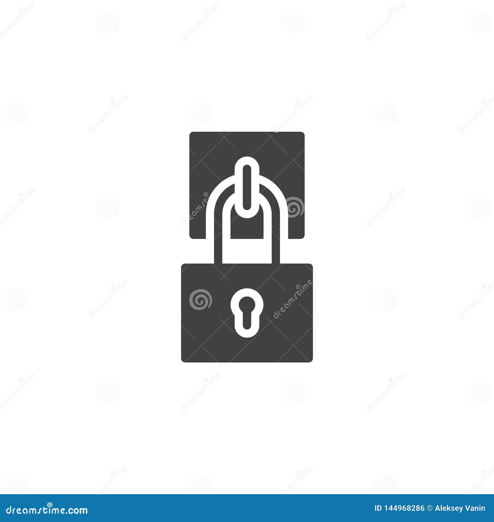 Keep lock sign vector icon stock vector. Illustration of safe - 144968286