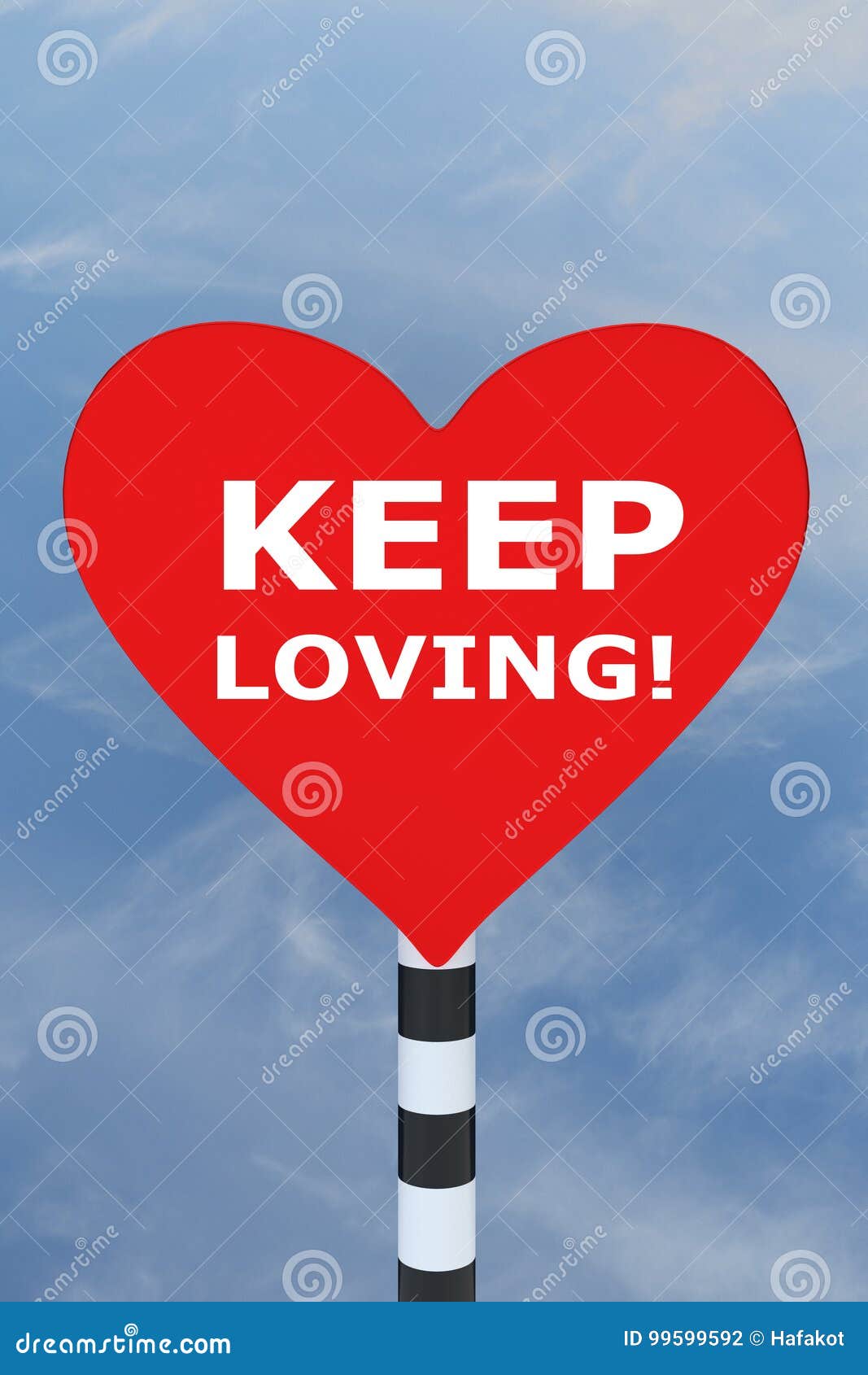 Keep Loving! concept stock illustration. Illustration of cute - 99599592