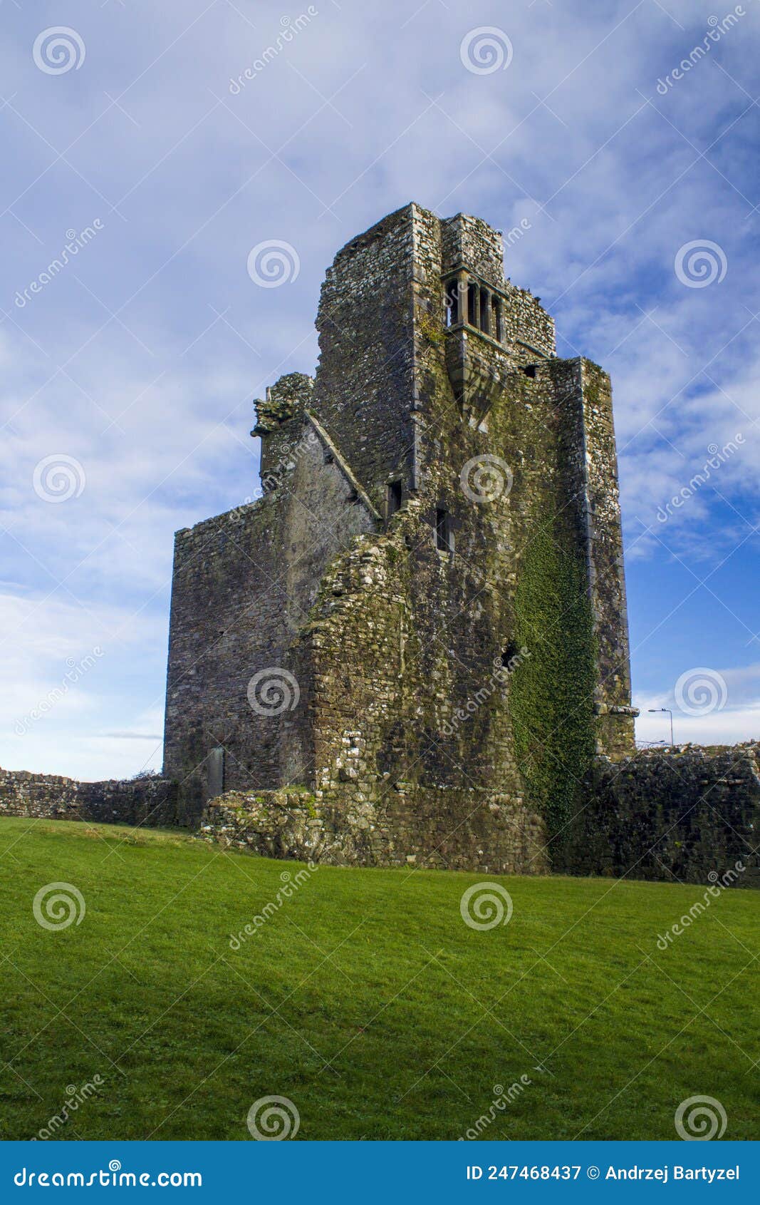 The Keep of the Medieval Castle Stock Image - Image of abandoned ...