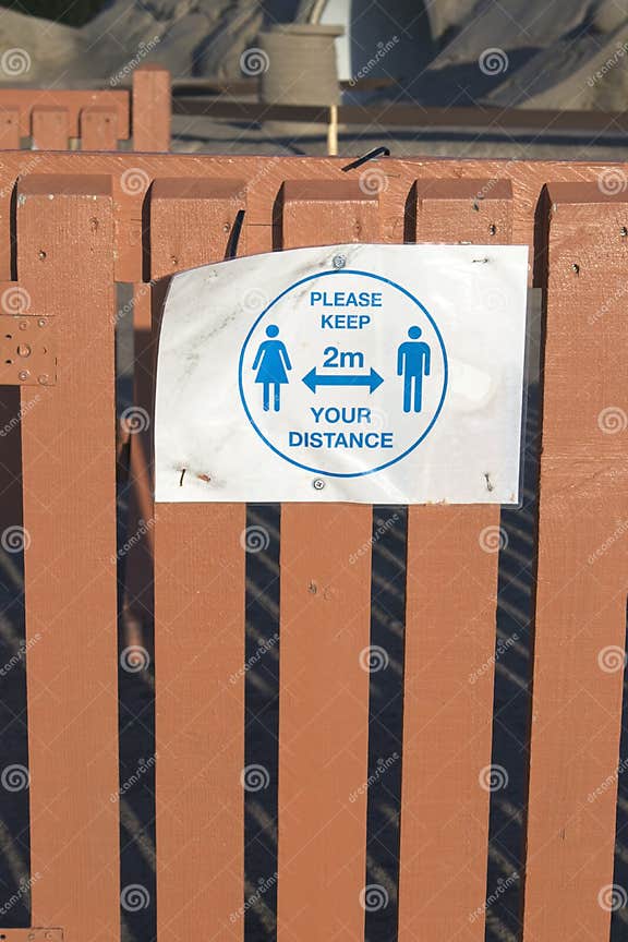 Keep the 2 Meter Distance Sign Stock Photo - Image of caution, pandemic ...