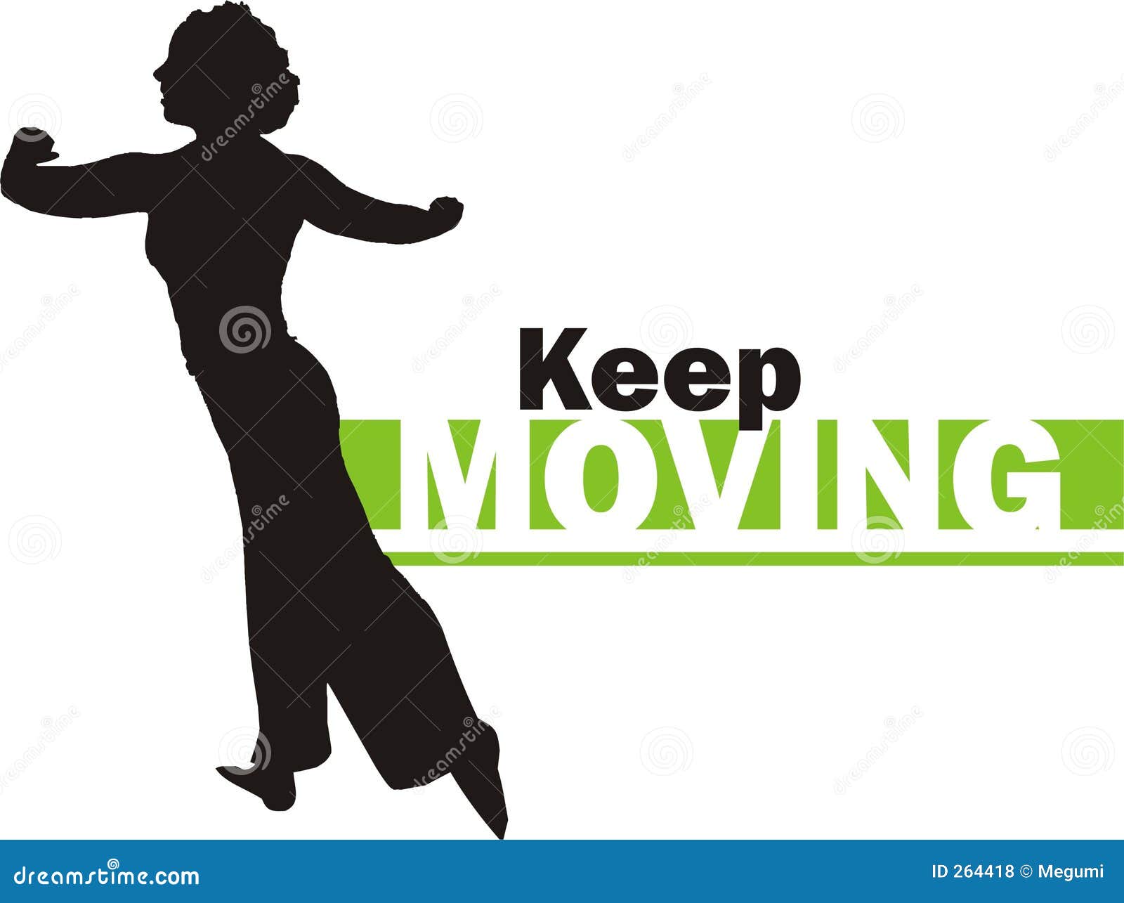 Keep moving stock illustration. Illustration of arms, white - 264418