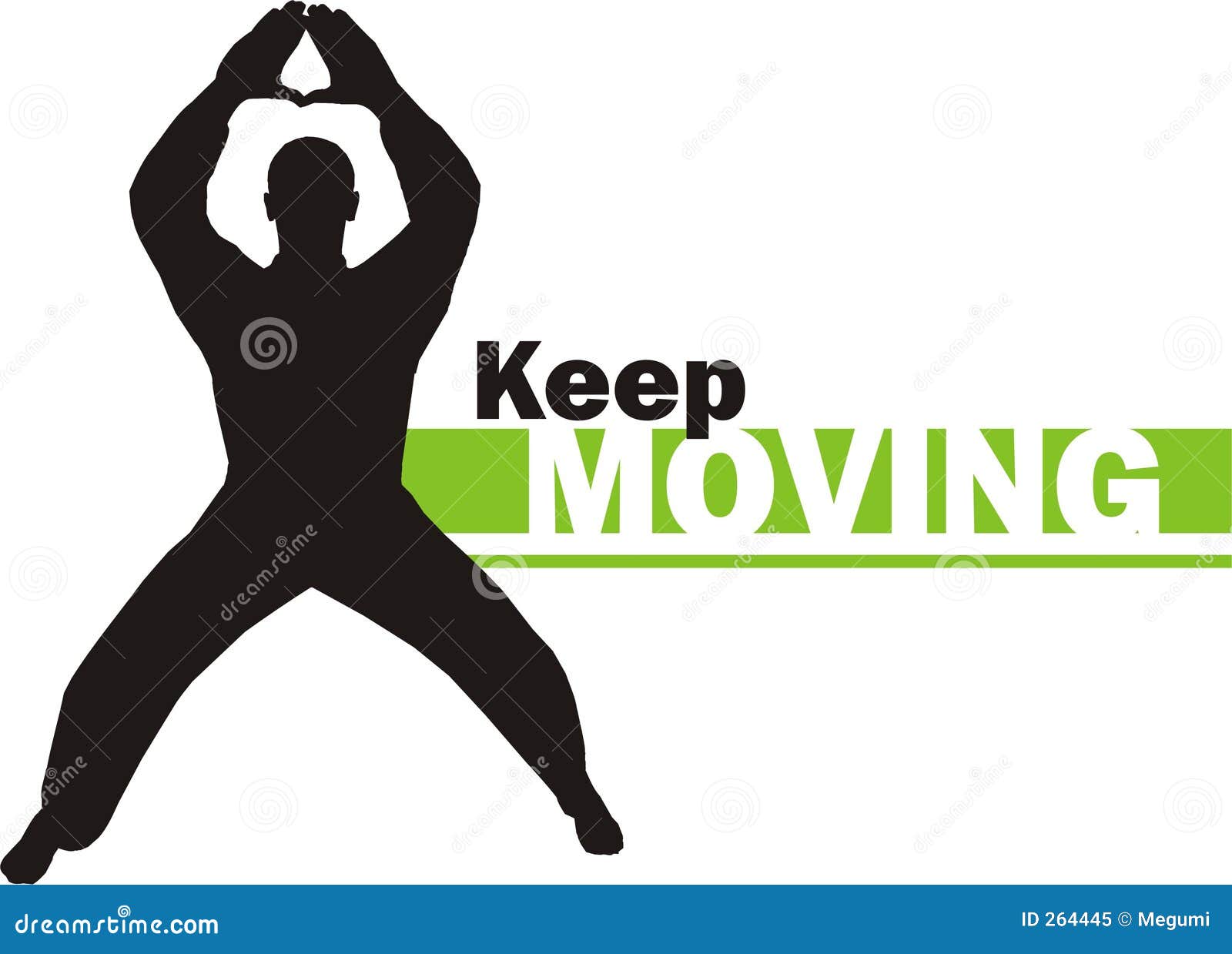 Keep moving 4 stock illustration. Illustration of isolated - 264445