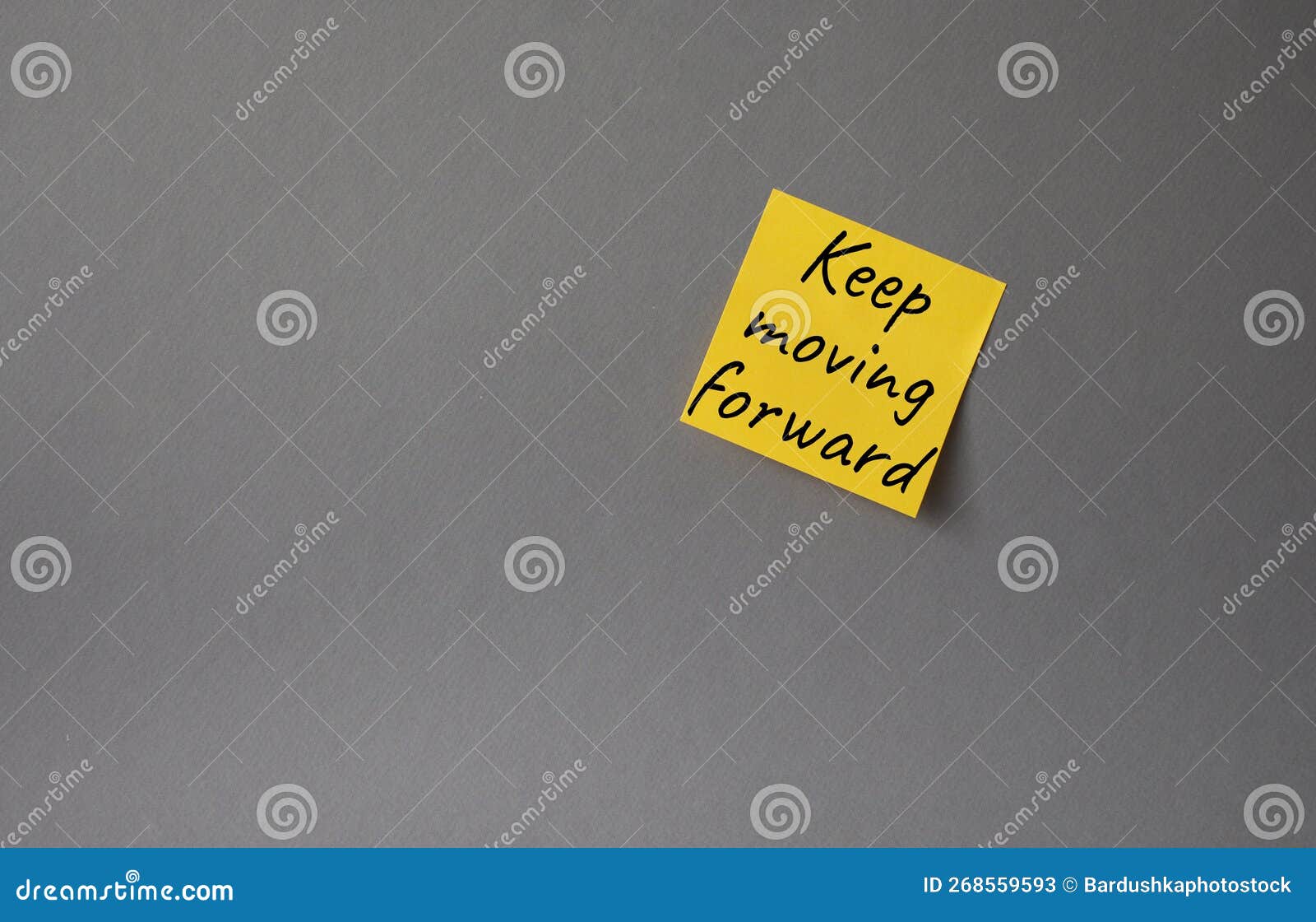 Keep Moving Forward Symbol. Concept Words Keep Moving Forward on Orange ...