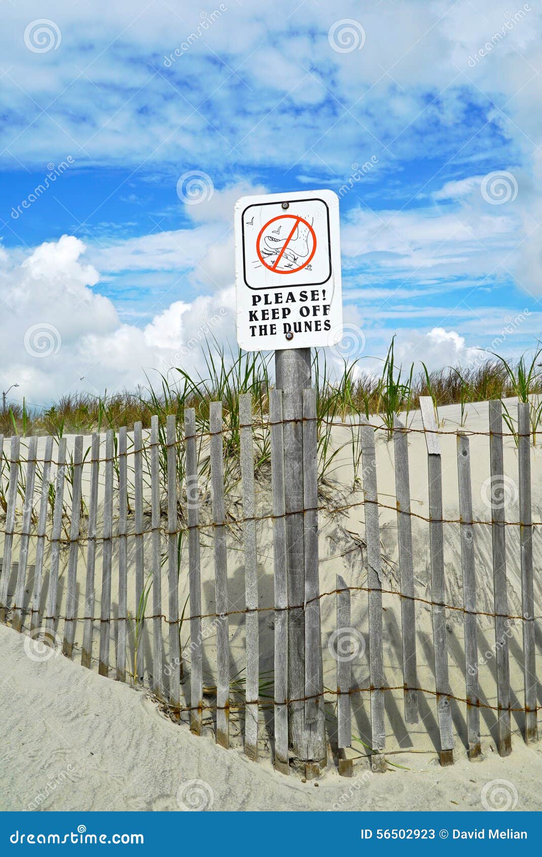 Keep off the Dunes stock image. Image of beautiful, sign - 56502923