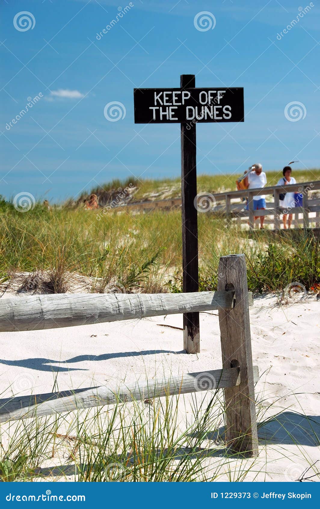 Keep off the Dunes Too stock image. Image of people, dunes - 1229373