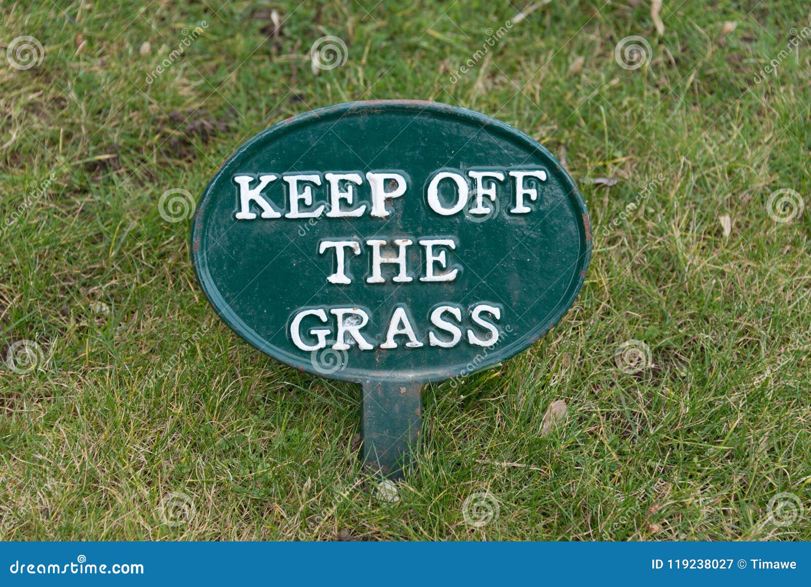 Keep Off the Grass Sign stock image. Image of green - 119238027