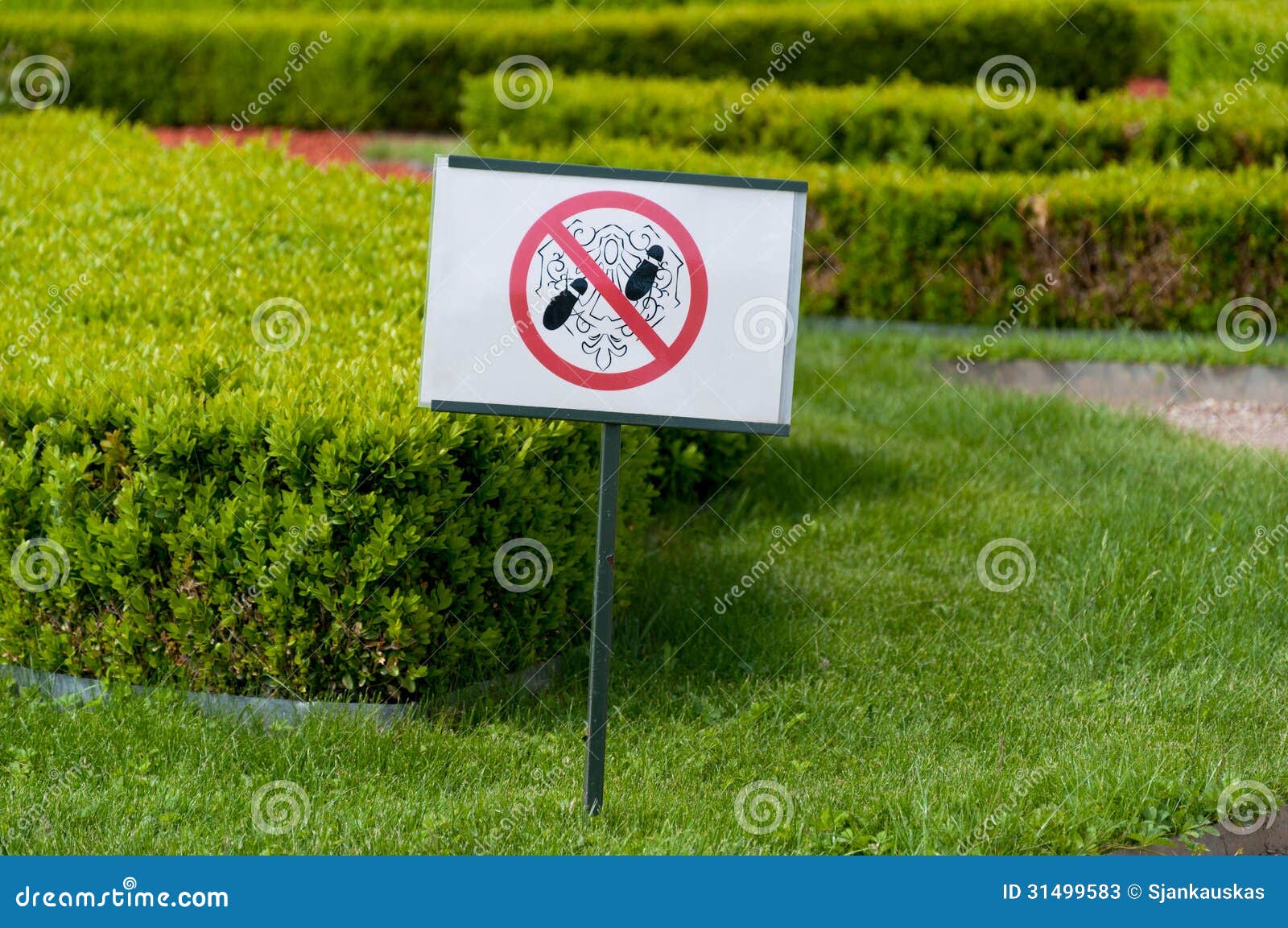 Keep off the grass sign stock image. Image of flora, sign - 31499583