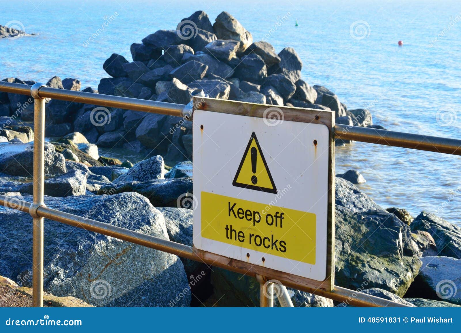 Keep off rocks sign stock image. Image of signs, rocks - 48591831