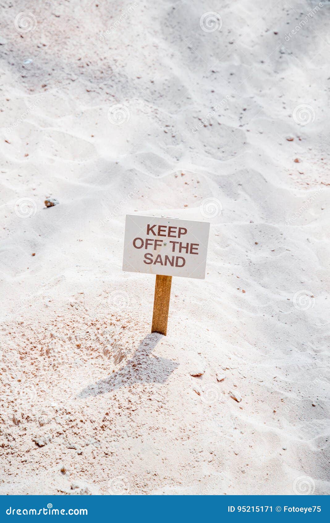 Keep off the sand sign stock image. Image of signs, beach - 95215171