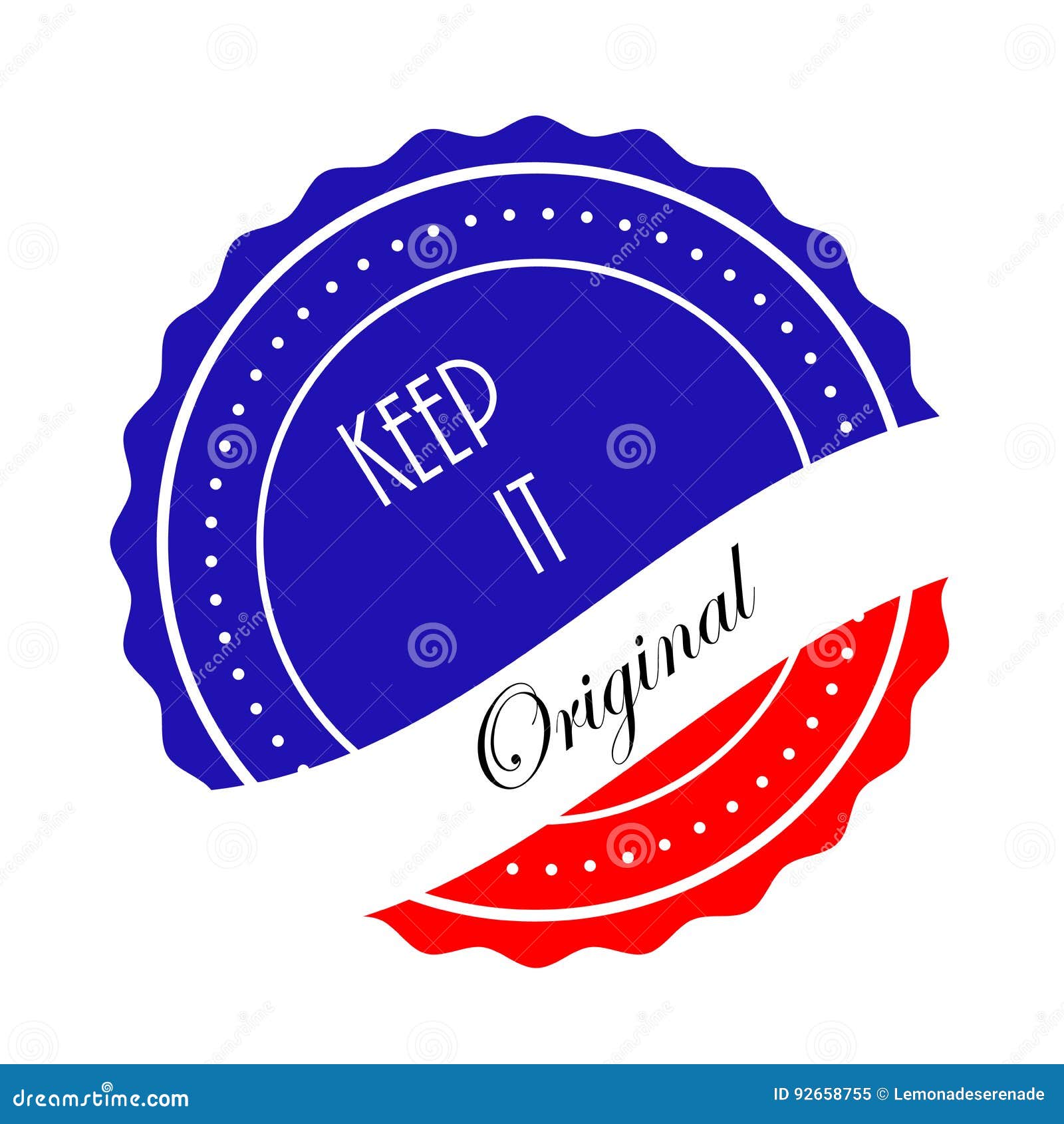 Keep it Original Logo Stamp Icon Stock Vector - Illustration of ...