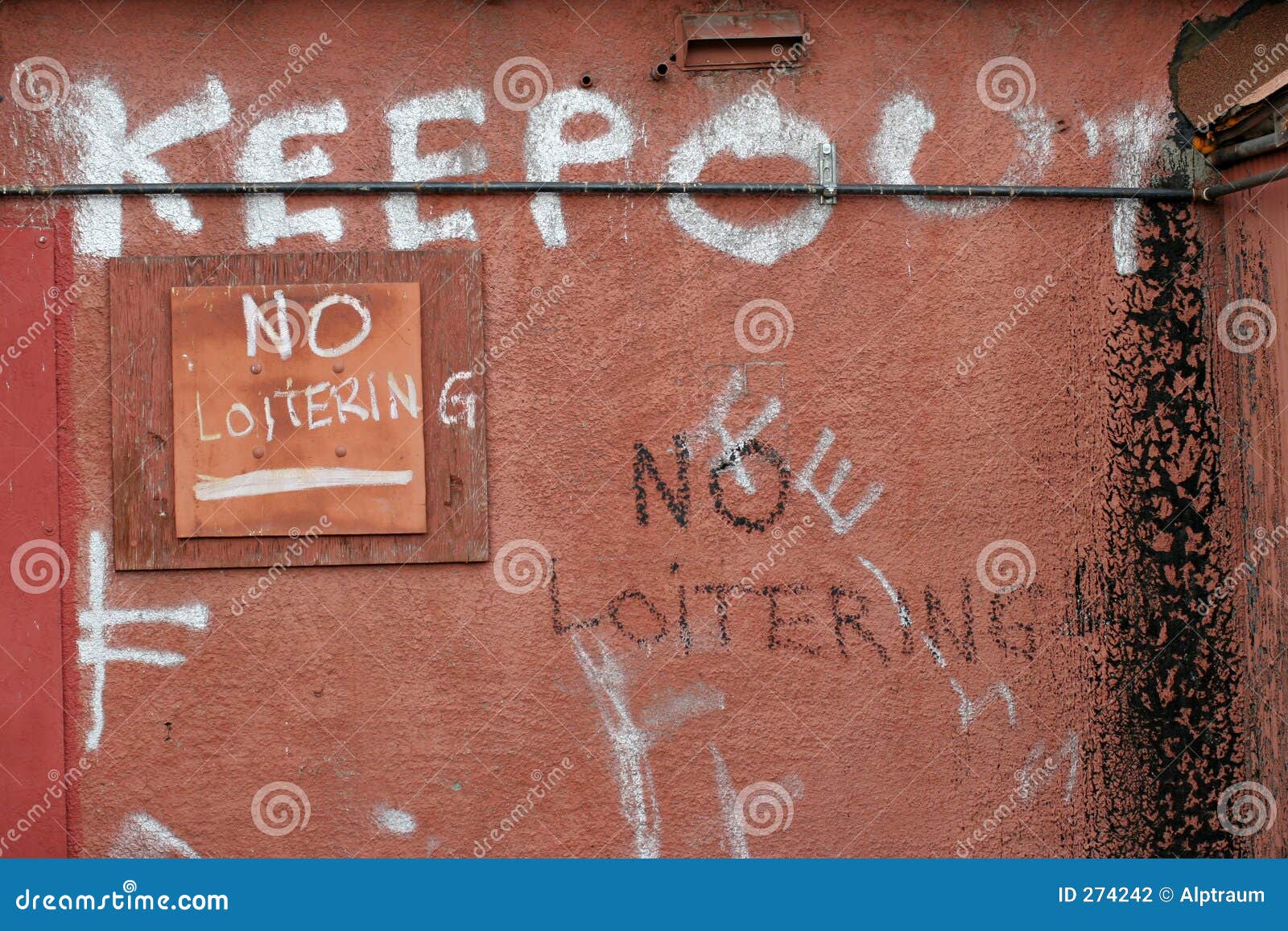 Keep out stock photo. Image of grunge, signage, danger - 274242