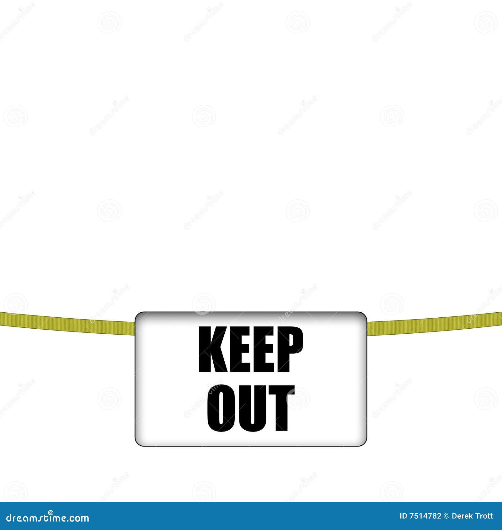 Keep out stock illustration. Illustration of closed, sign - 7514782