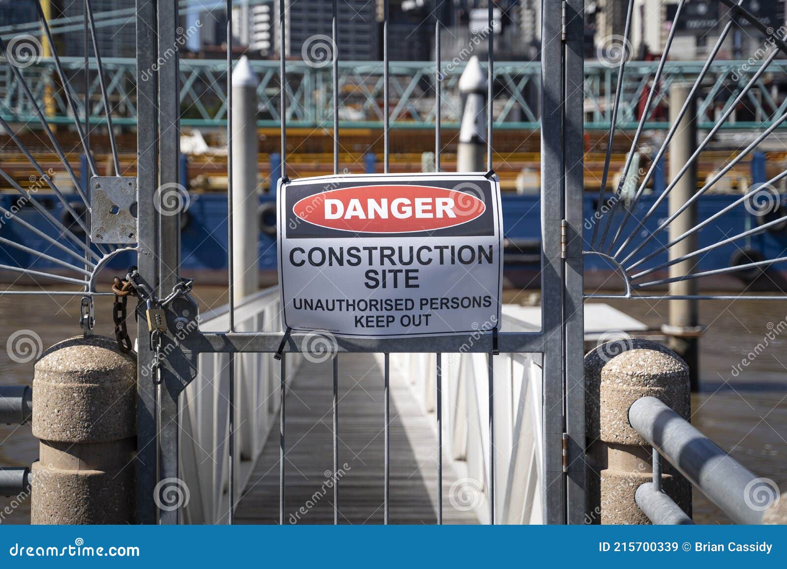 Keep Out. Construction Site Stock Image - Image of construction, dock ...