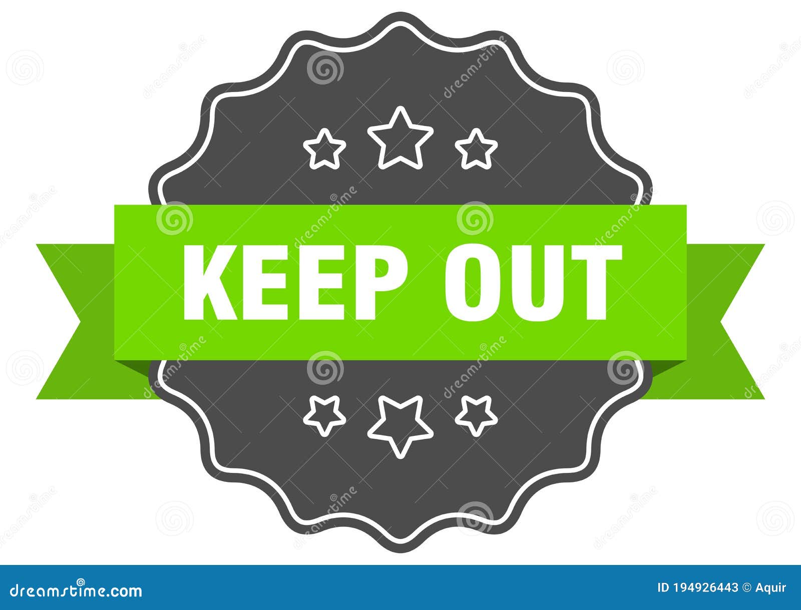 Keep Out Label. Keep Out Isolated Seal. Sticker. Sign Stock Vector ...
