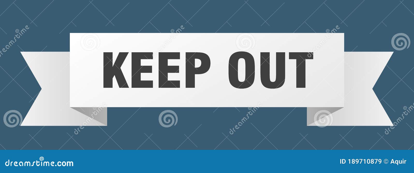 Keep Out Ribbon. Keep Out Isolated Band Sign Stock Vector ...
