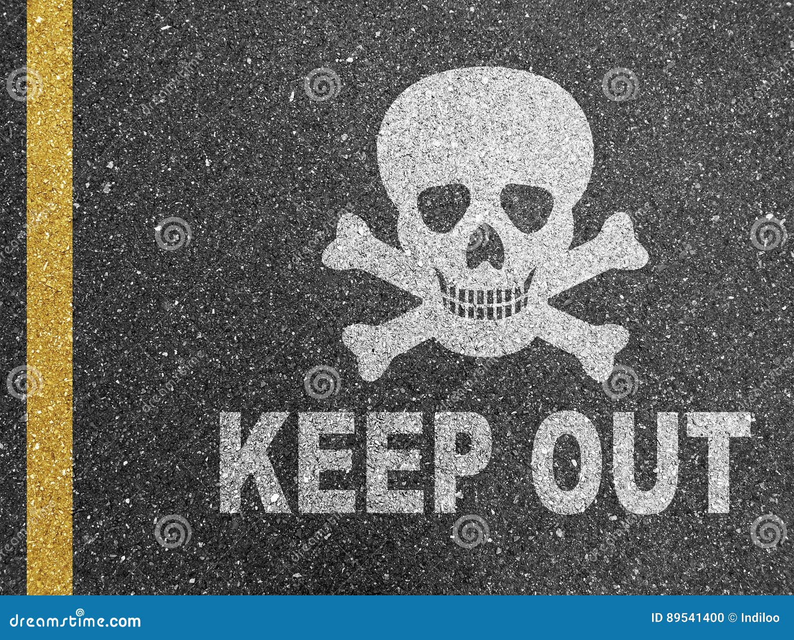 Keep out stock photo. Image of skull, bone, design, transportation ...
