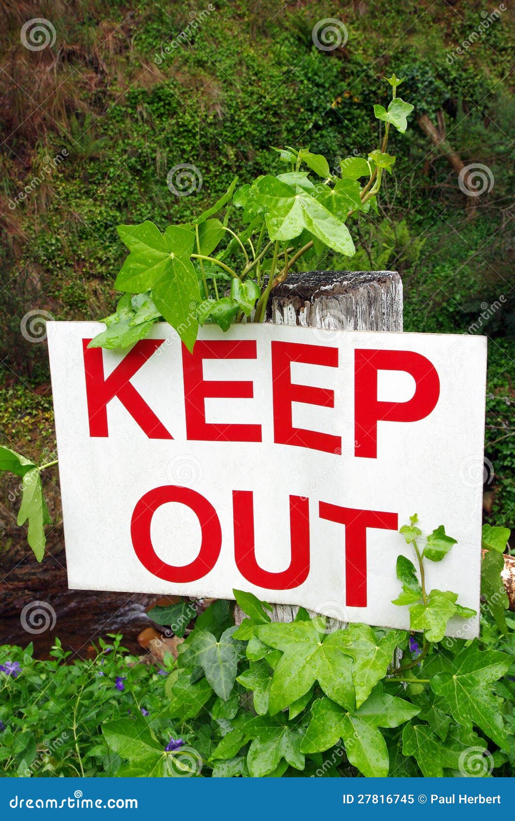 Keep out sign stock image. Image of risk, alert, stream - 27816745