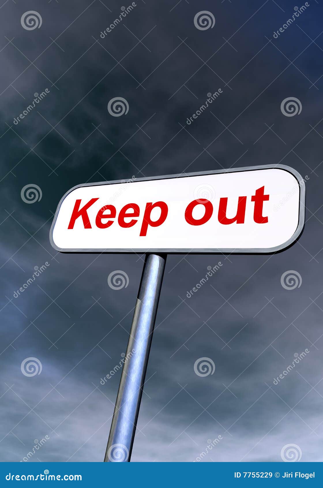 Keep out sign stock illustration. Illustration of challenge - 7755229