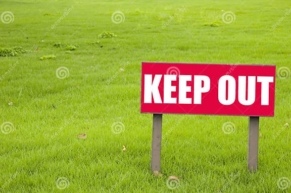 Keep Out Sign stock photo. Image of message, deter, caution - 950422