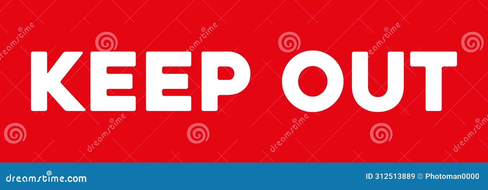 Keep out sign stock vector. Illustration of industry - 312513889