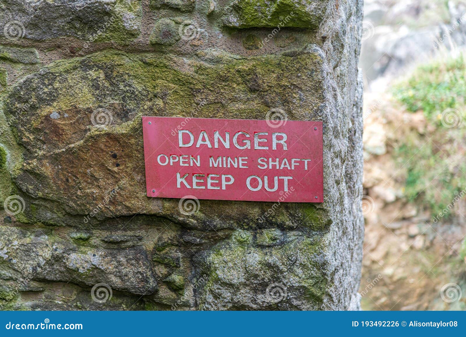 Danger Open Pit Sign Stock Photography | CartoonDealer.com #52398392