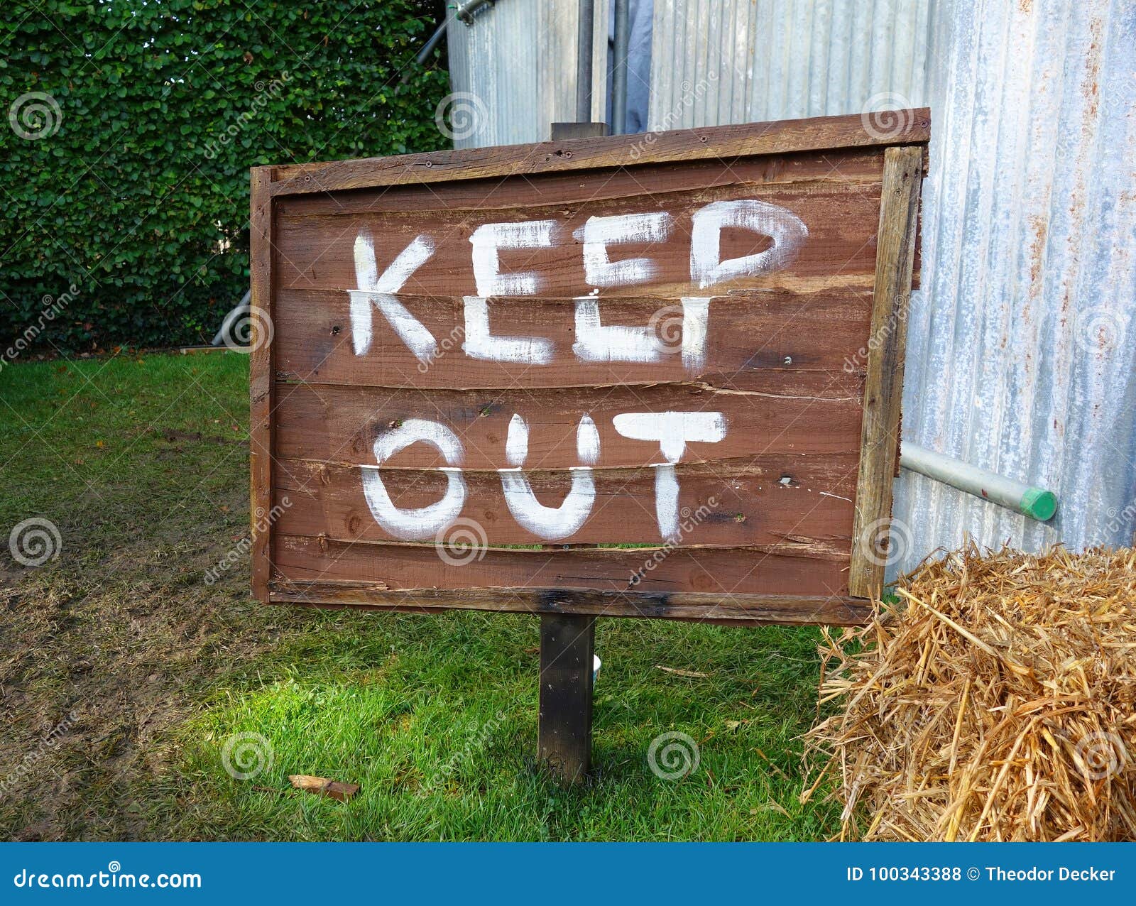 Keep Out sign stock photo. Image of danger, sign, away - 100343388