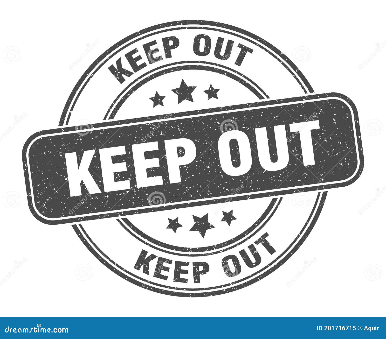 Keep Out Stamp. Keep Out Label. Round Grunge Sign Stock Vector ...