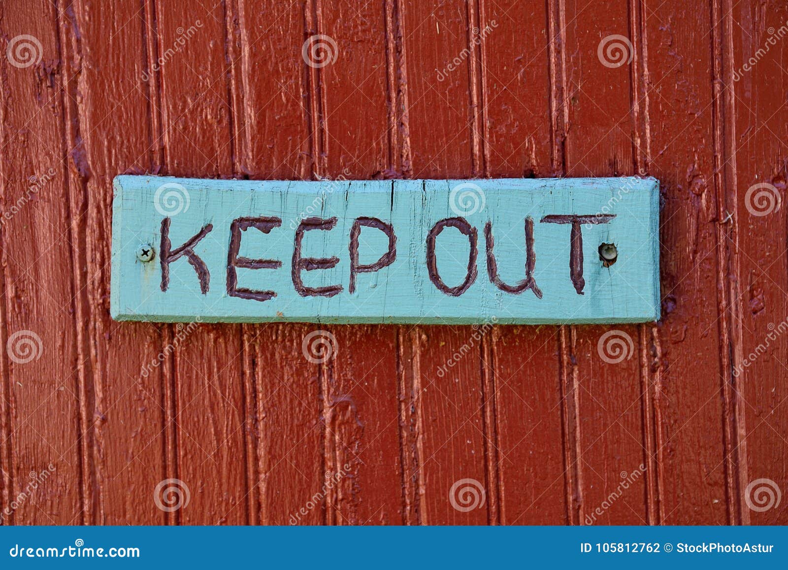 Keep out warning sign stock photo. Image of surface - 105812762