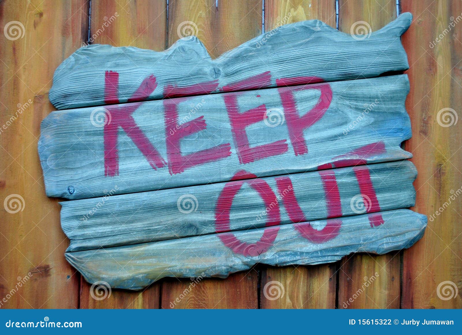 Keep Out Wood Sign Post stock photo. Image of colorful - 15615322