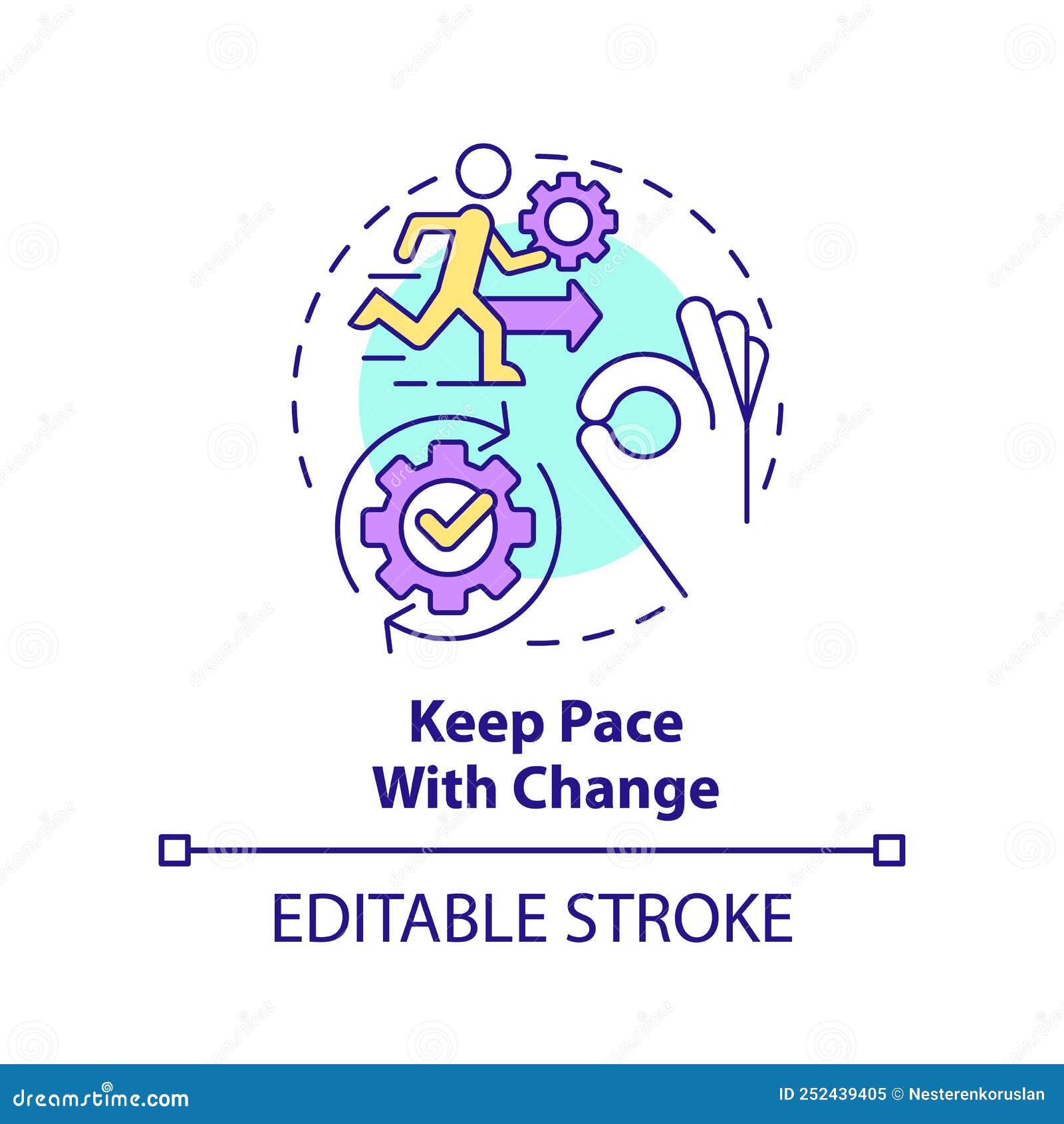 Pace Of Change Update Adapt Evolution Clock Stock Photo | CartoonDealer ...