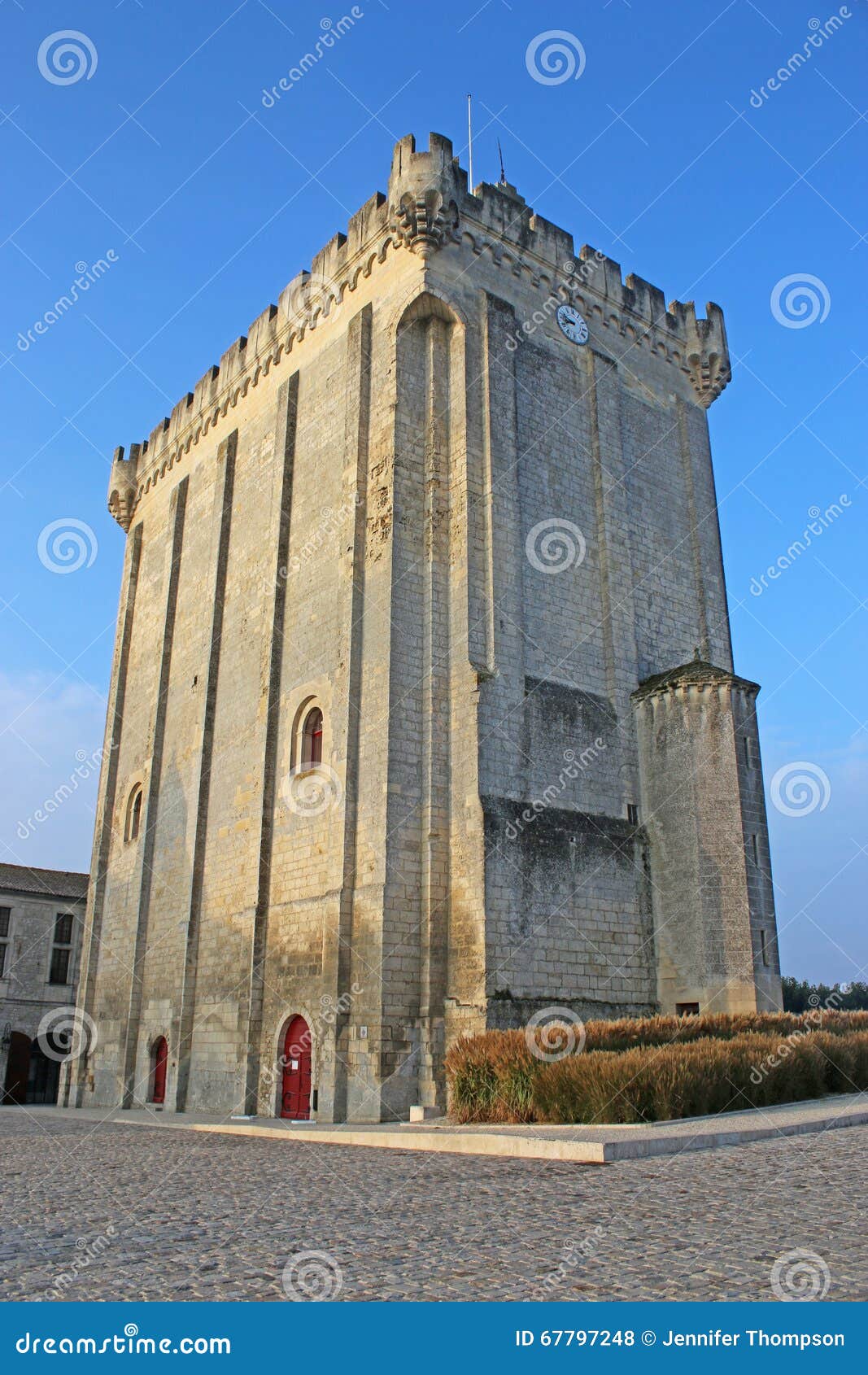 Keep in Pons stock photo. Image of tower, france, donjon - 67797248
