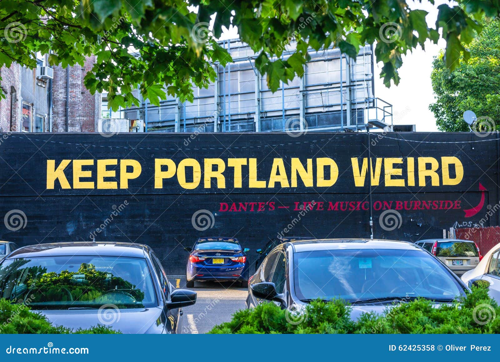 Keep Portland Weird editorial stock photo. Image of downtown - 62425358