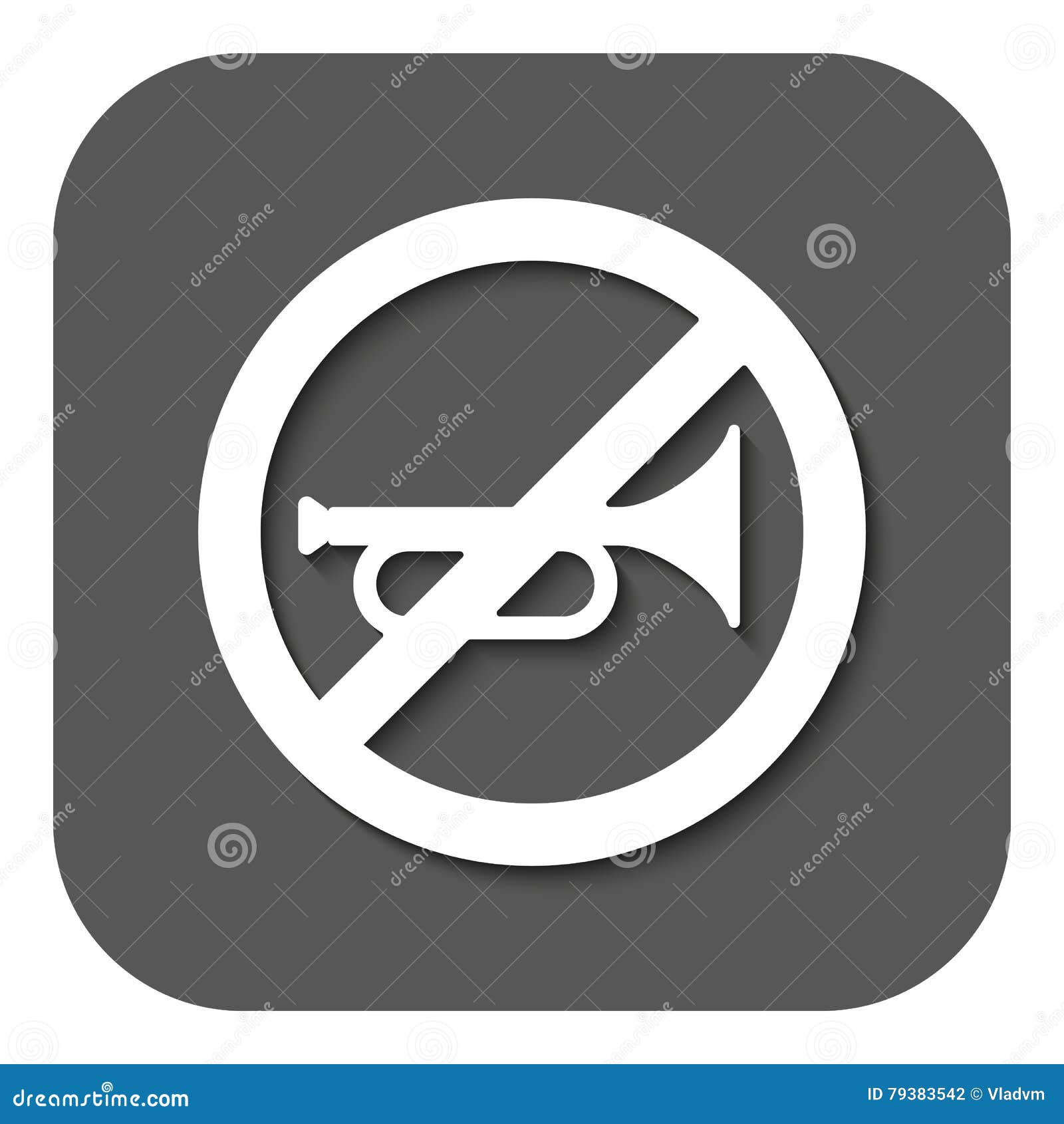 Quiet Icon In Flat Style. Silence Vector Illustration On Isolated ...