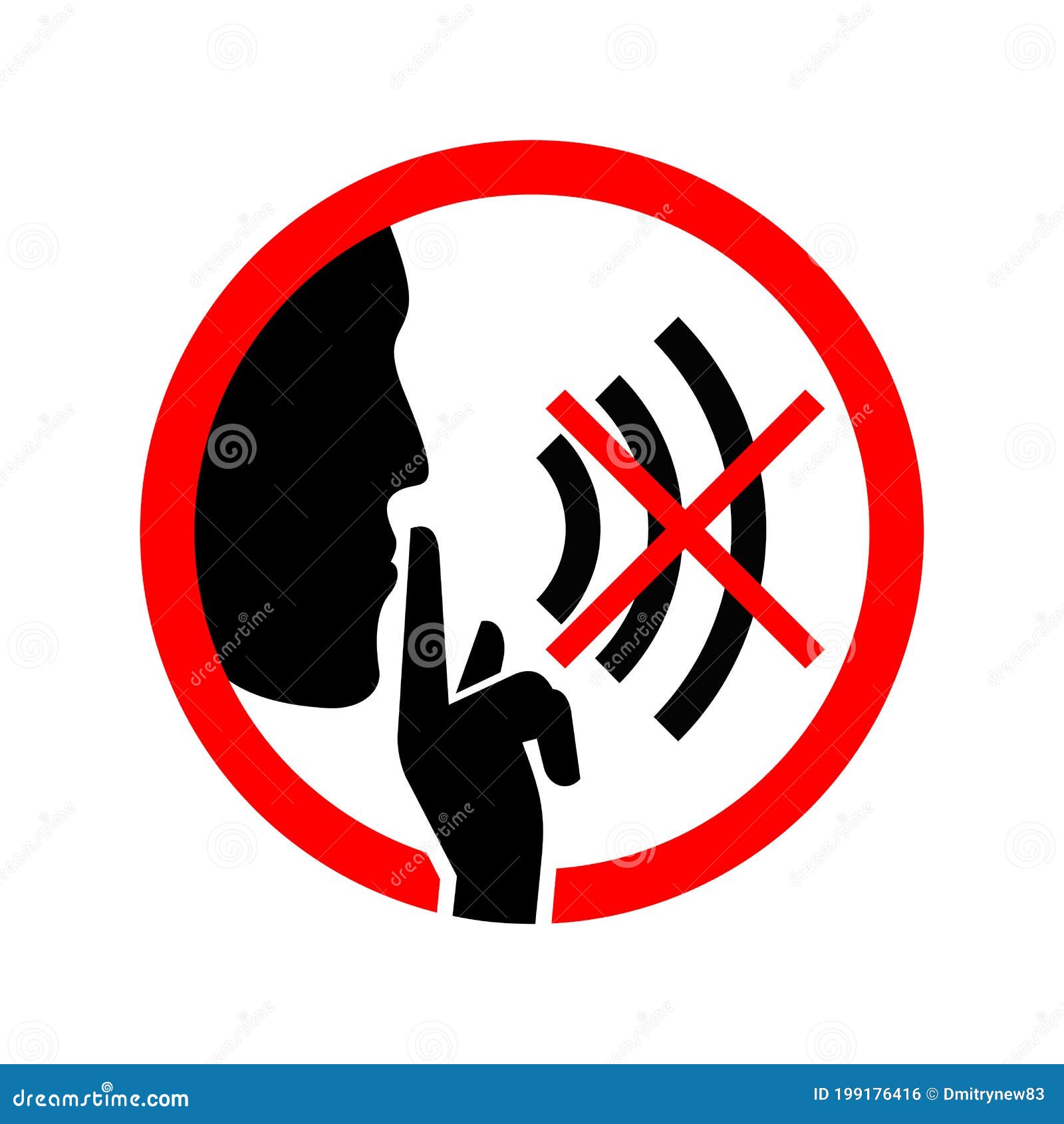 Keep Quiet Sign Human With Shhh Gesture Stock Vector Illustration Of Privacy Calm 199176416