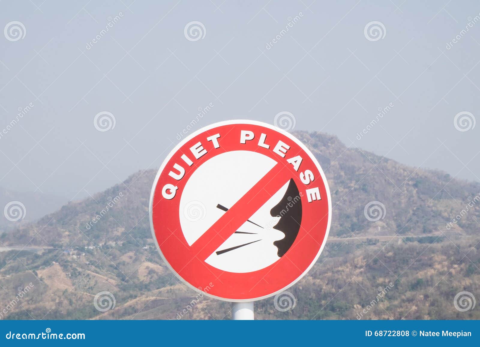 Keep quiet sign stock photo. Image of chatting, chat - 68722808