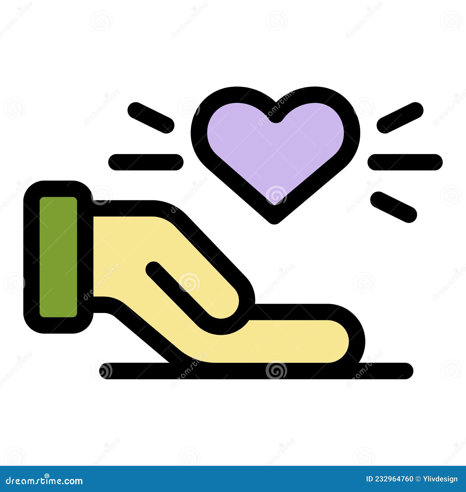 Keep Respect Heart Icon Color Outline Vector Stock Vector ...