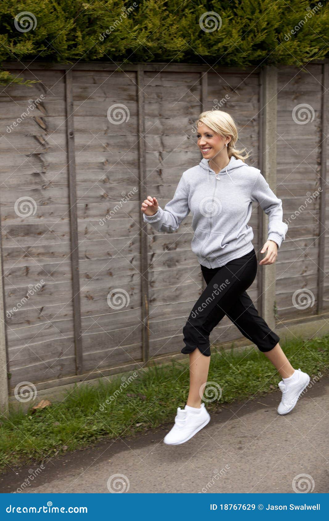 Keep on Running stock image. Image of girl, smile, youth - 18767629