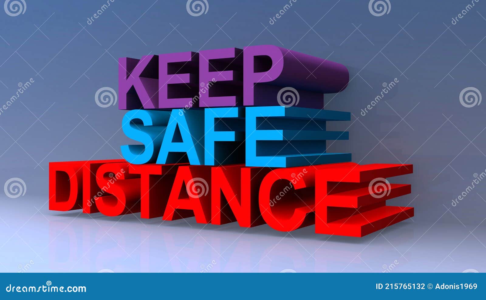 Keep Safe Distance Sign Vector Illustration | CartoonDealer.com #215750884