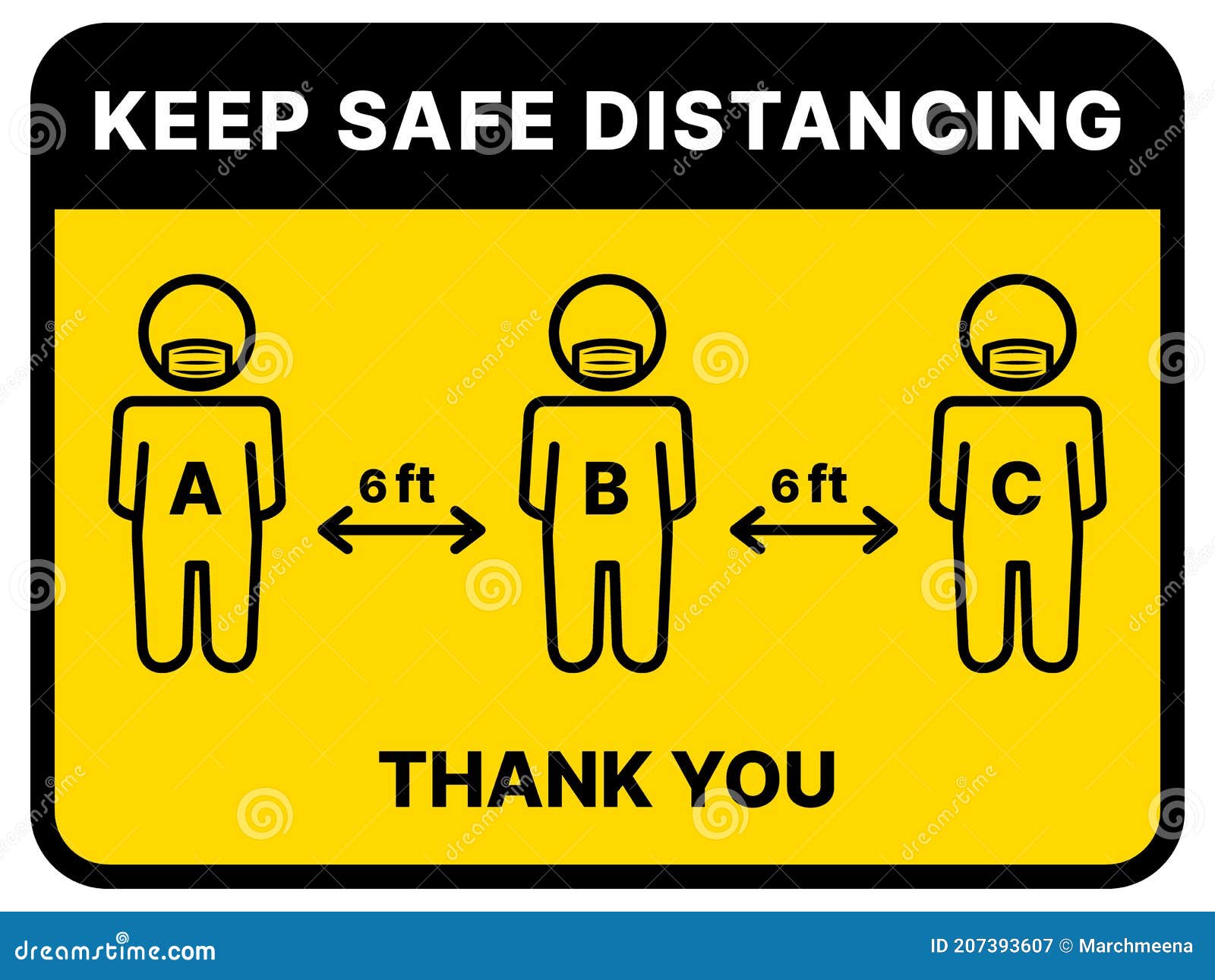 Keep Safe Distancing Sing. Prevention Information Related To ...