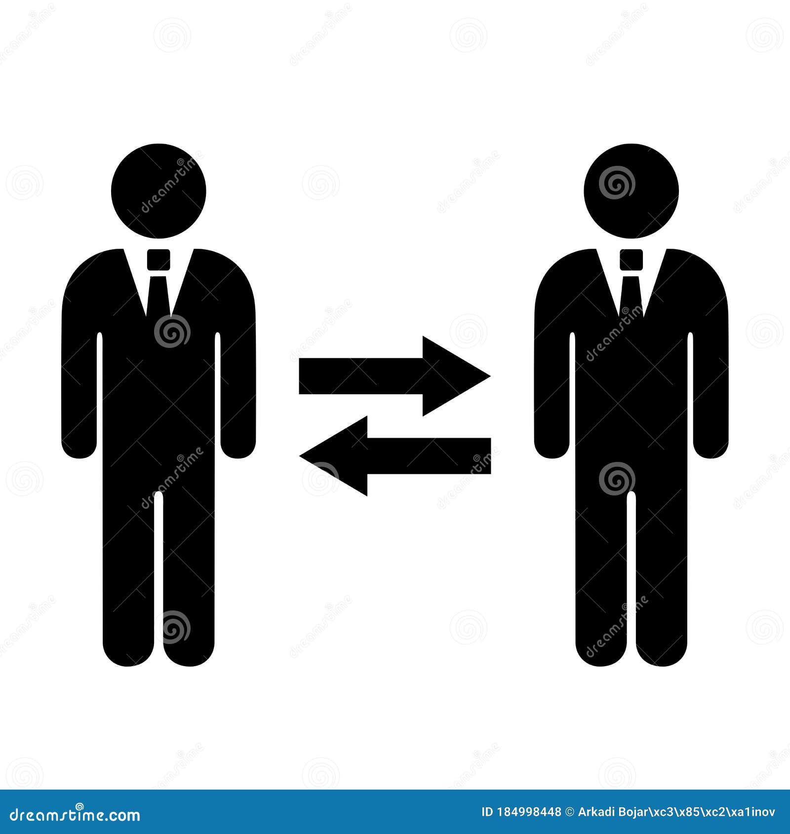 Keep Safe Distance Please Wait Here 6Ft Symbol, Vector Illustration ...