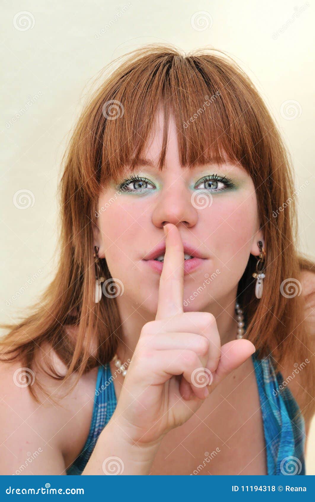 Keep Silence. Mysterious Young Asian Woman Showing Shh Gesture At ...